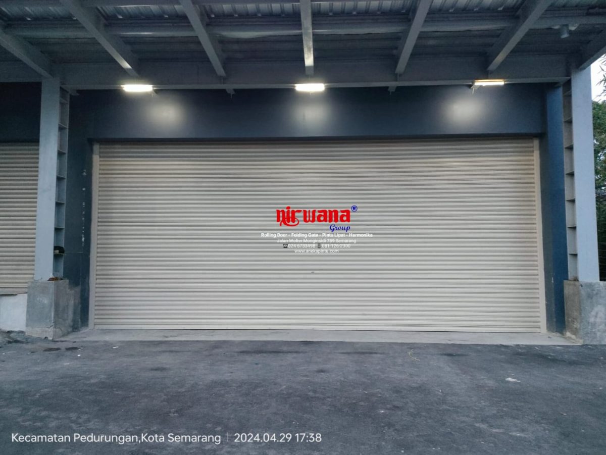 Pemasangan Rolling Door Electric Polos ketebalan 1,4mm 1 Unit Di Jl ...